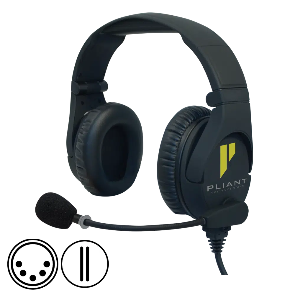 SmartBoom PRO Dual-Ear Electret Headset 5-Pin Male XLR: Convenient On ...